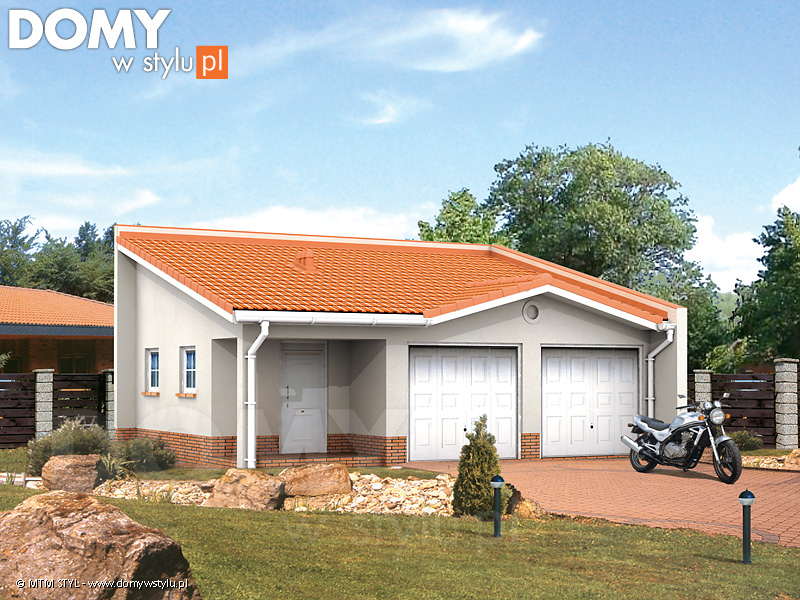 Projekt garazu GARAŻ G4 - 43.20 m² - DOMY w Stylu