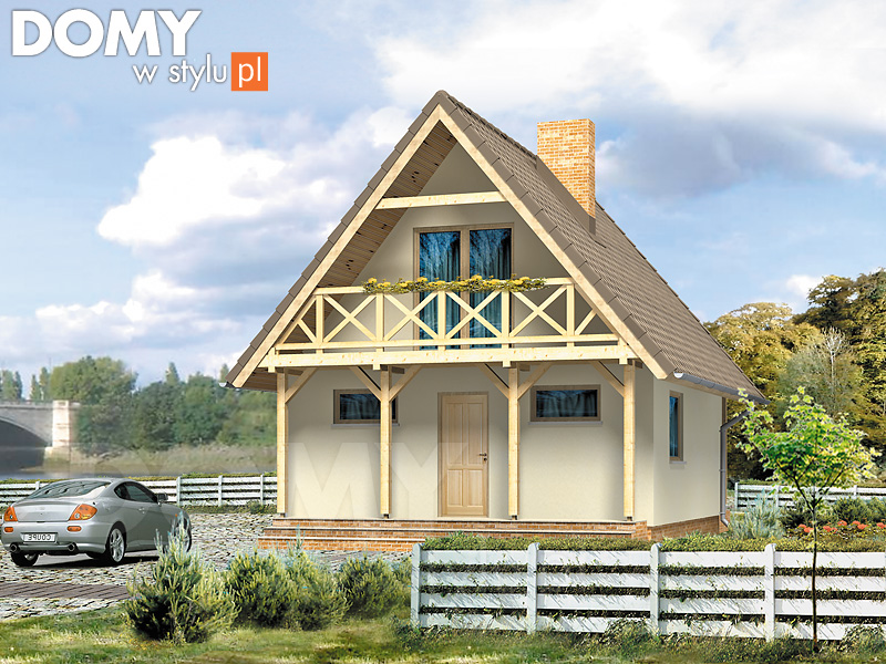 Projekt domu MIKRUS - 47.71 m² - DOMY w Stylu